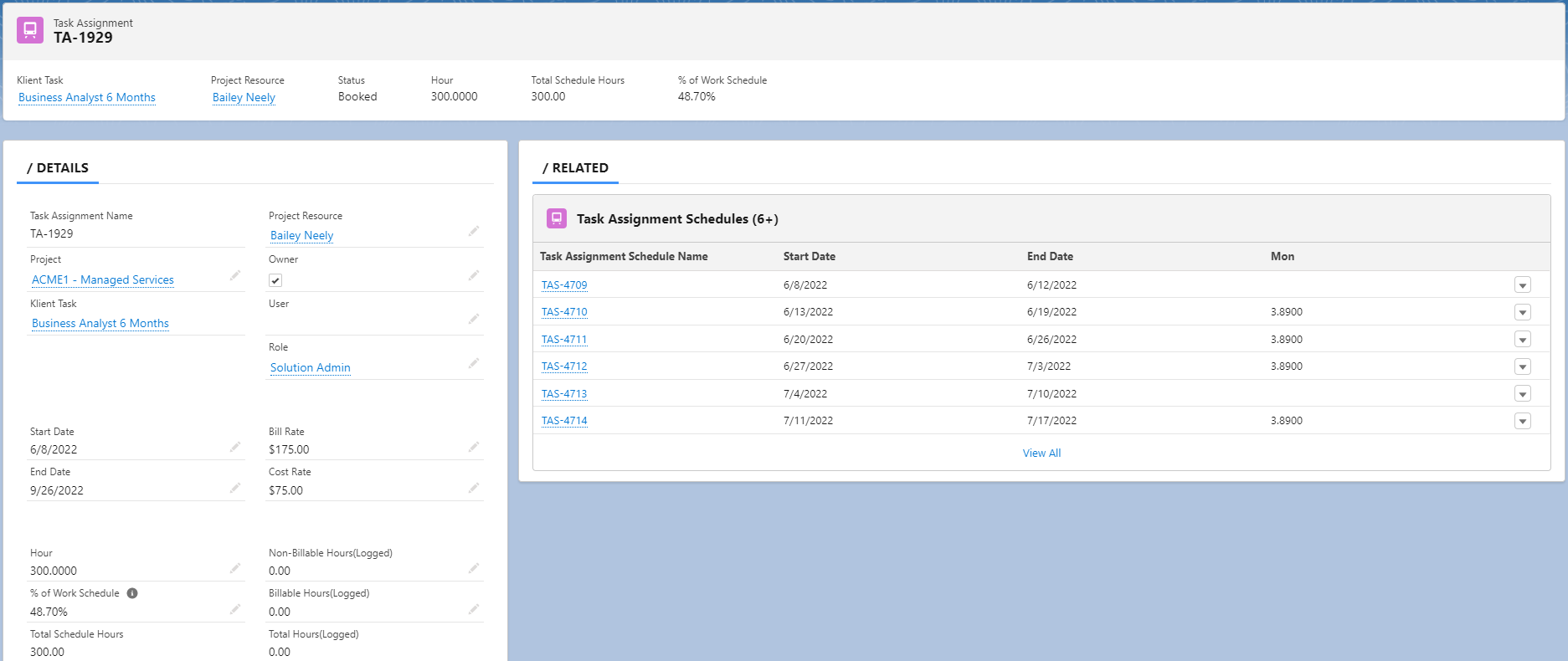 Task Assignment - Object