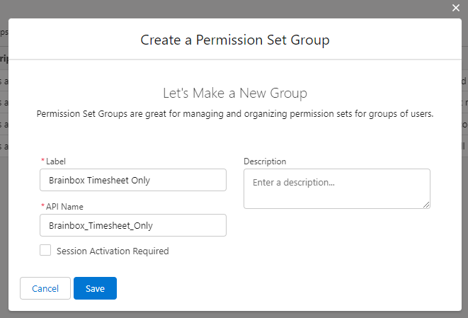 Create Custom Permission Set Groups