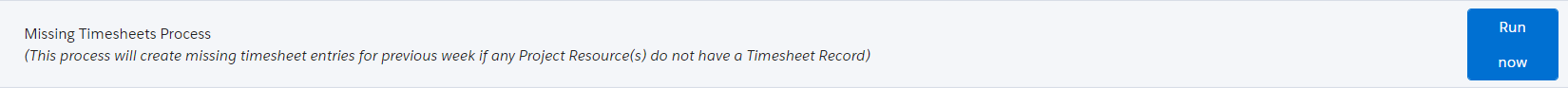 What is the Missing Timesheet process